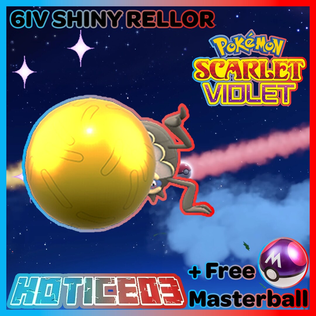 Pokemon Scarlet Violet Shiny Rellor Max Stats 6IV Master - Etsy