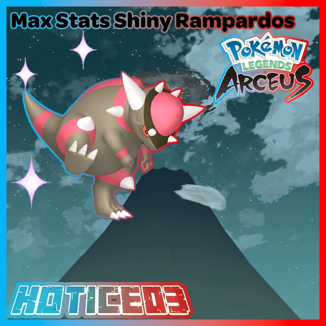 Pokemon Legends: Arceus Shiny Rampardos Max Stats - Etsy