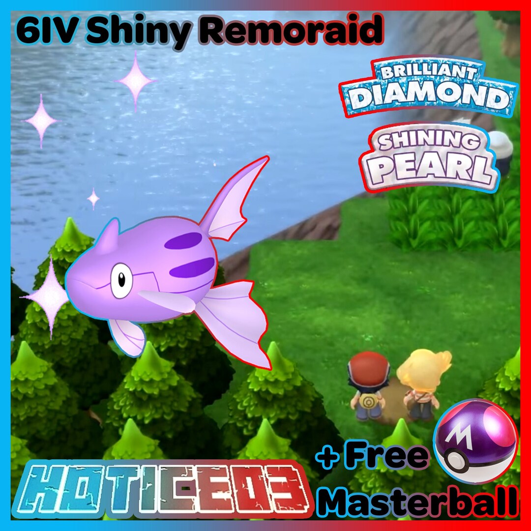 6IV Shiny Remoraid Pokemon Brilliant Diamond Shining Pearl - Etsy