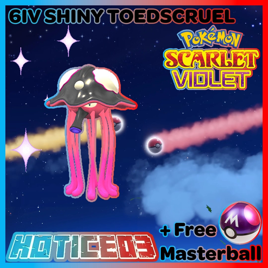 Pokemon Scarlet Violet Shiny Toedscruel Max Stats 6IV Master - Etsy