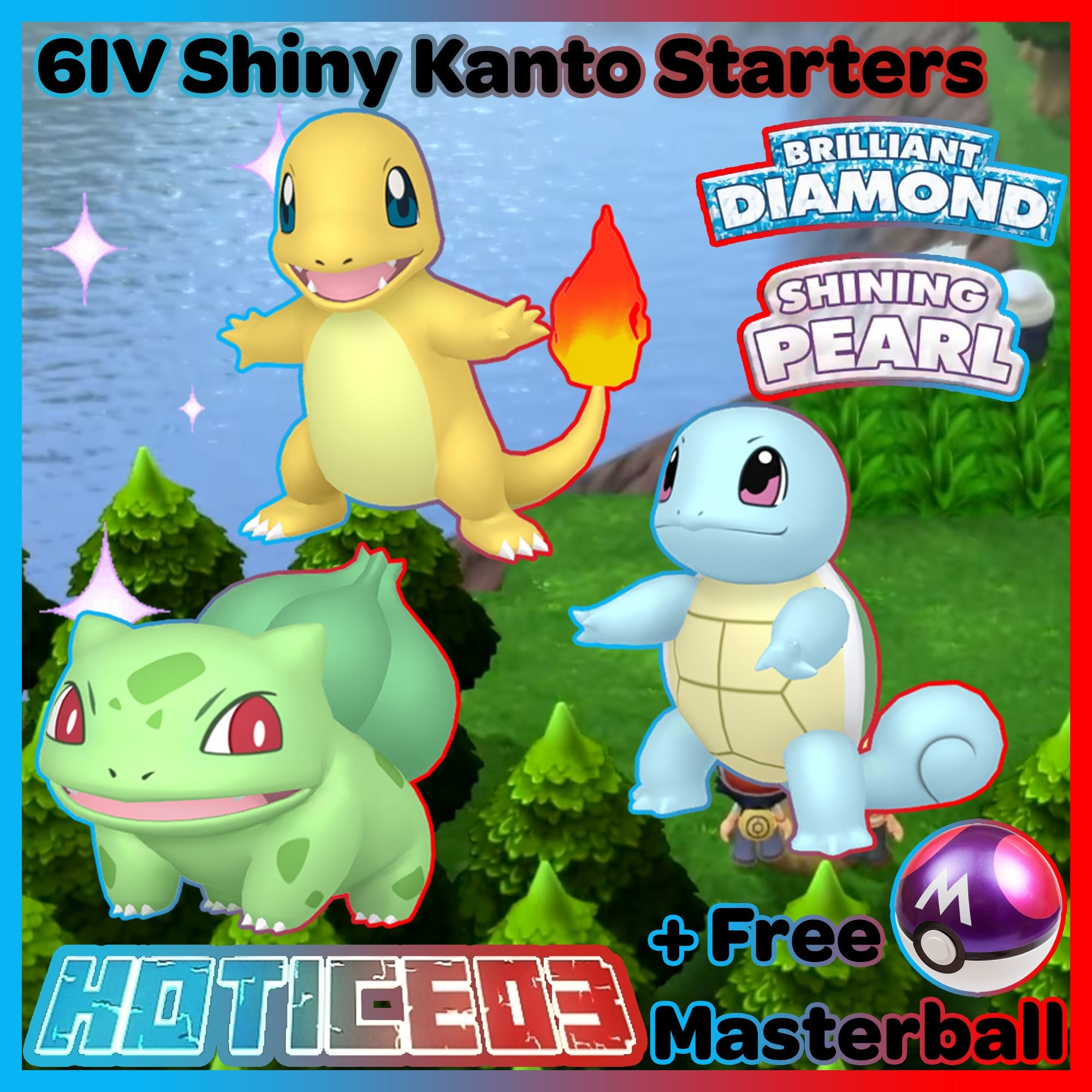 Shiny Kanto Starters