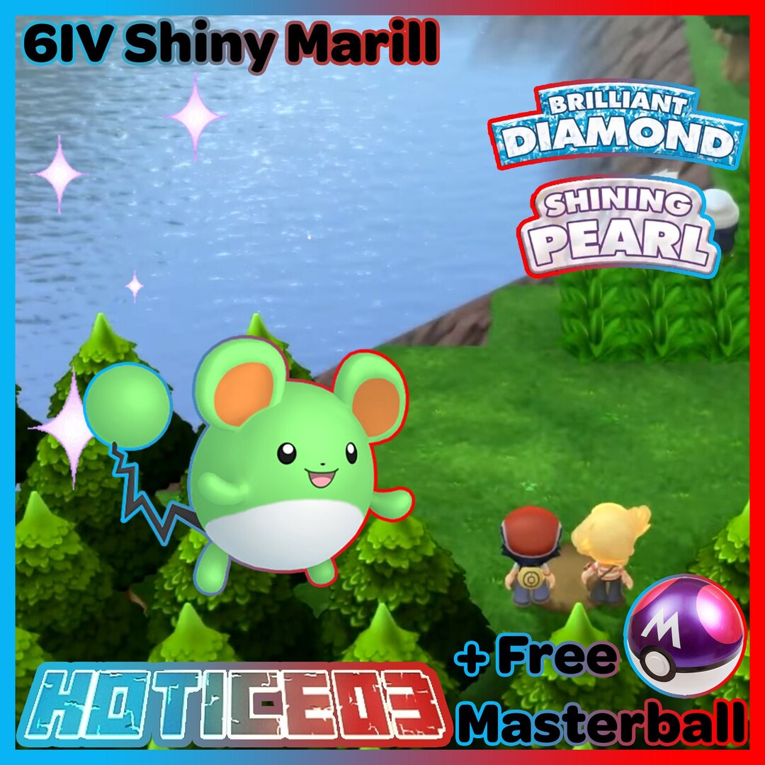 6IV Shiny Marill Pokemon Brilliant Diamond Shining Pearl - Etsy UK