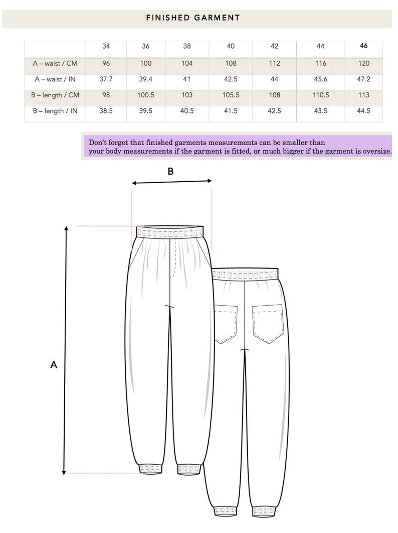 Unisex Stylish Pants Pdf Sewing Pattern Jeans Pants Digital - Etsy