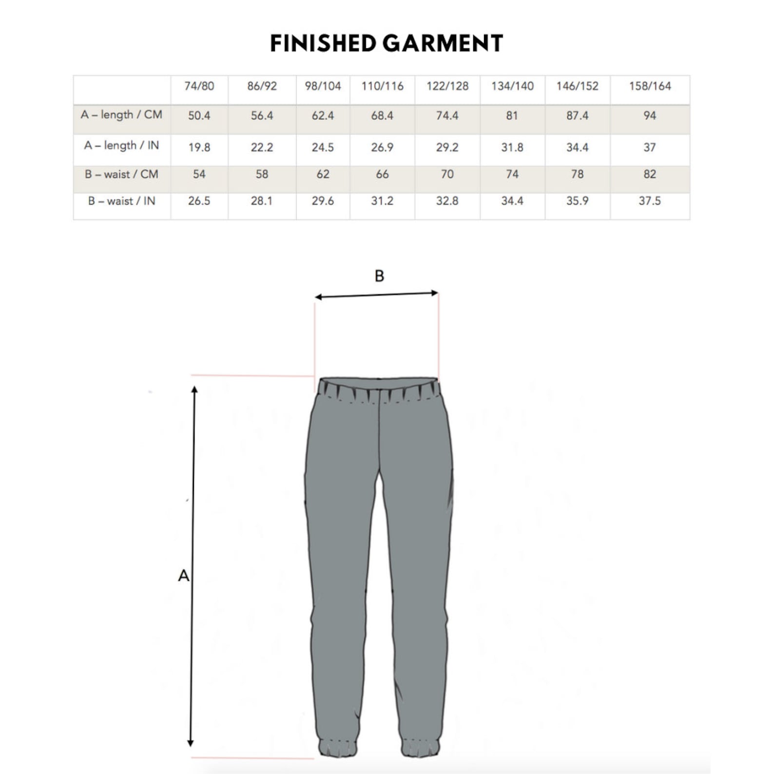 Child Sweatpants With Pockets Sewing Pattern, PDF Printable Jogger for ...