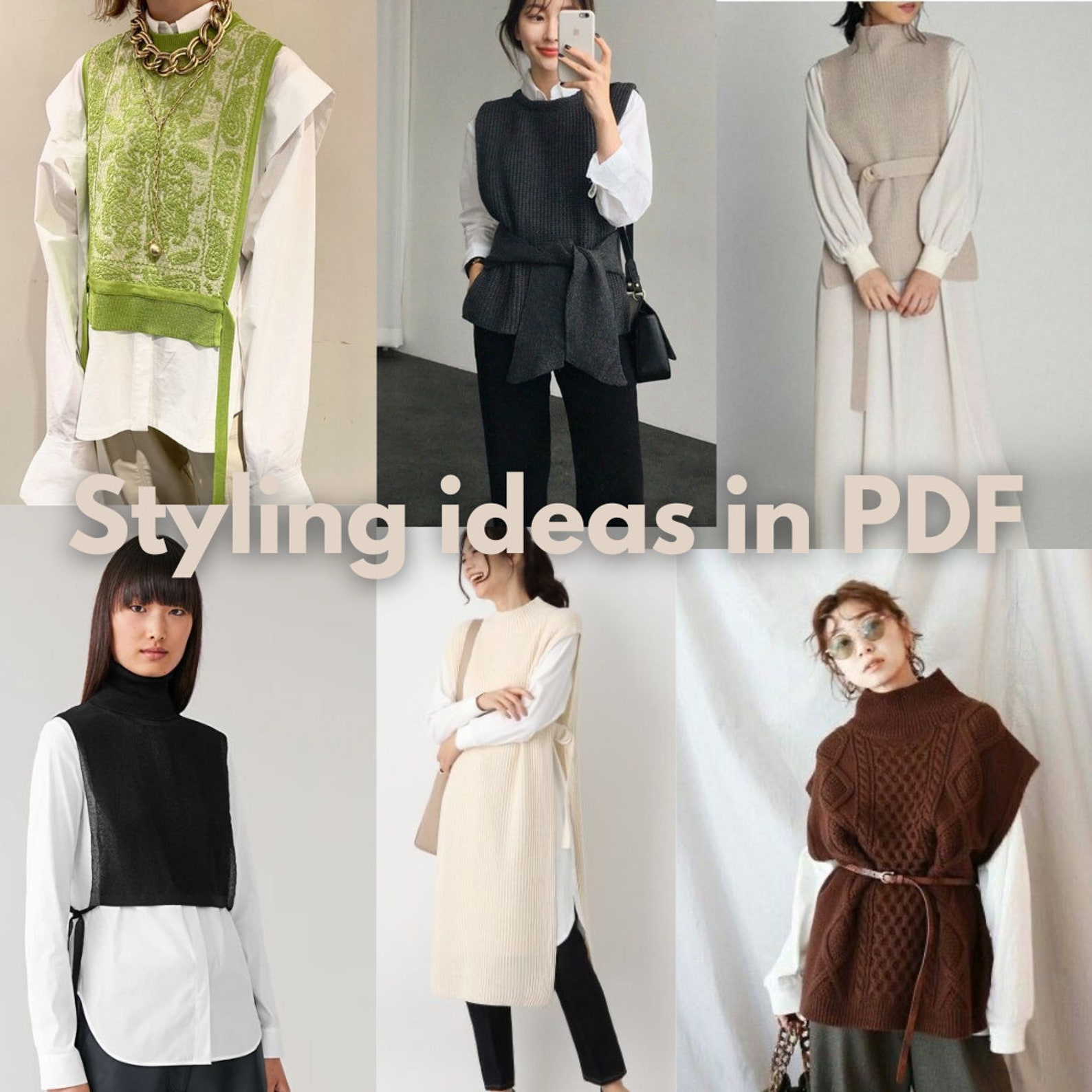 Easy Stylish Vest PDF Sewing Pattern, Short Vest Sewing Pattern PDF ...