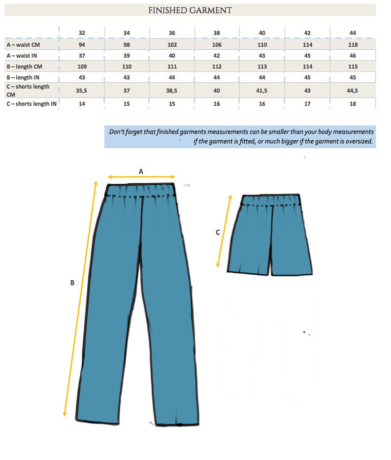 Easy Pants and Shorts With a Rubber PDF Sewing Pattern Super - Etsy