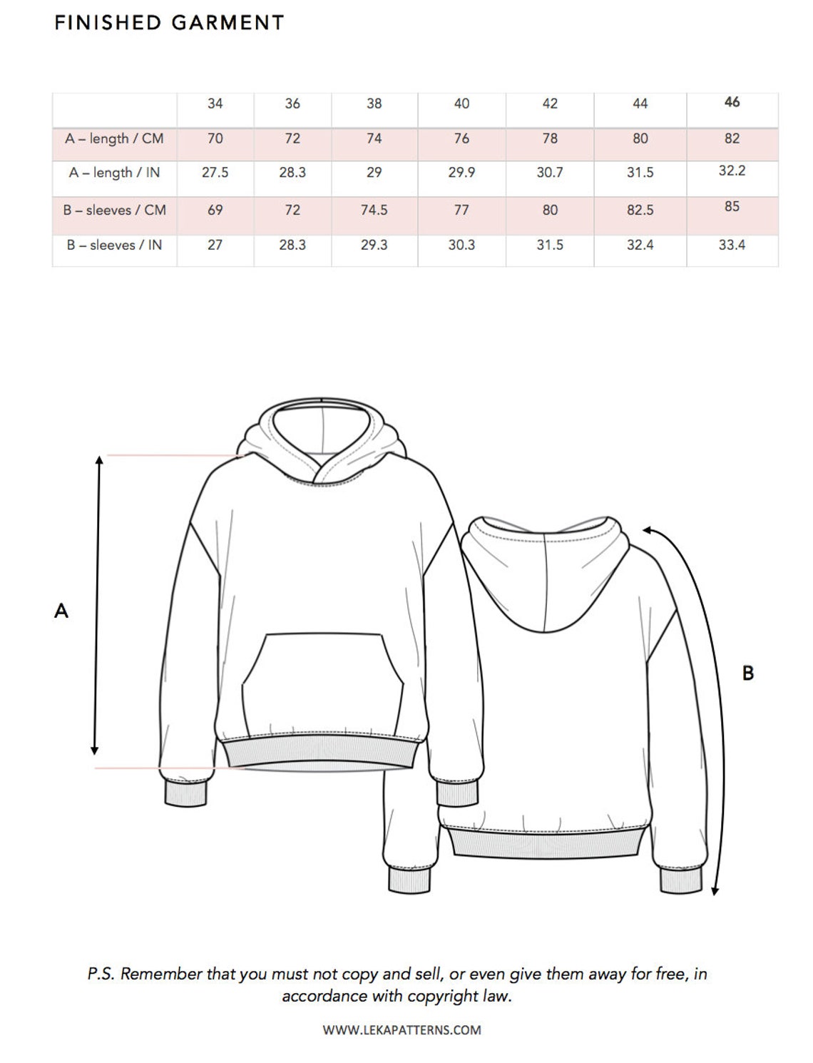 Herren Hoodie Schnittmuster Kostenlos