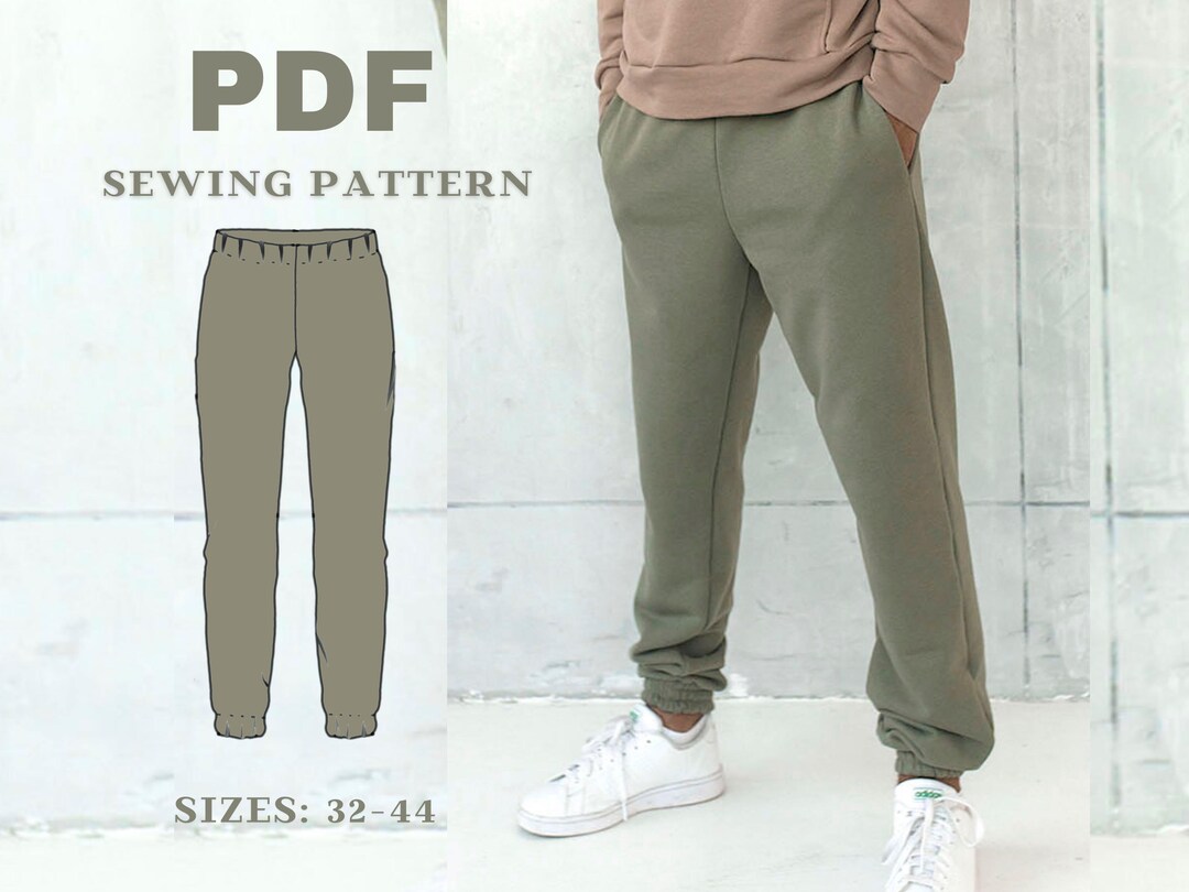 Mens Sweatpants, Joggers Pants for Men, Sweatpants Pdf Pattern, Men ...