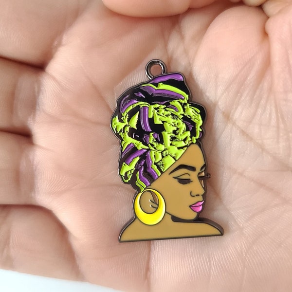 African Lady Charms - Etsy