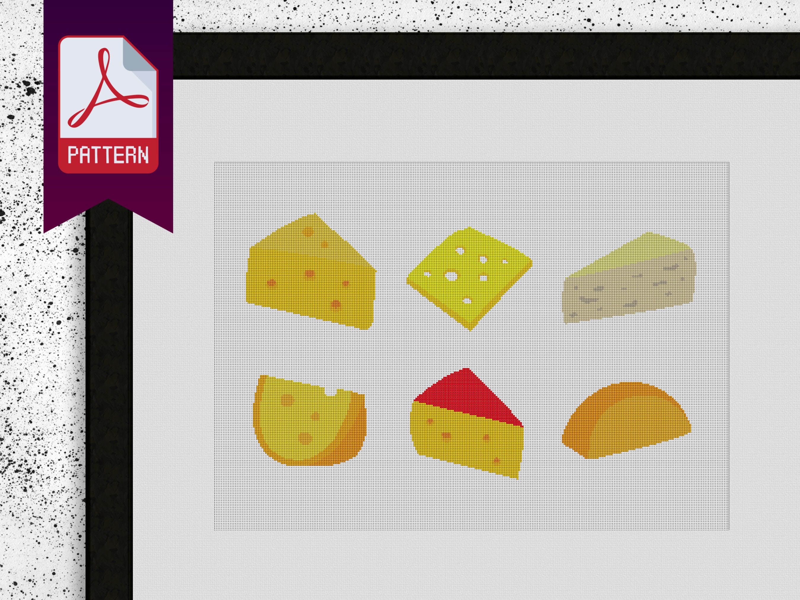Cheese Pattern for Cross Stitch - Etsy
