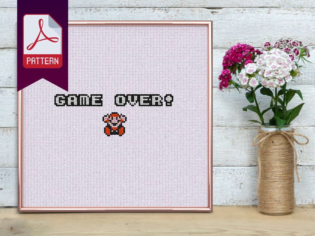Game Over - Super Mario Bros. 3 - Cross Stitch Pattern - Etsy