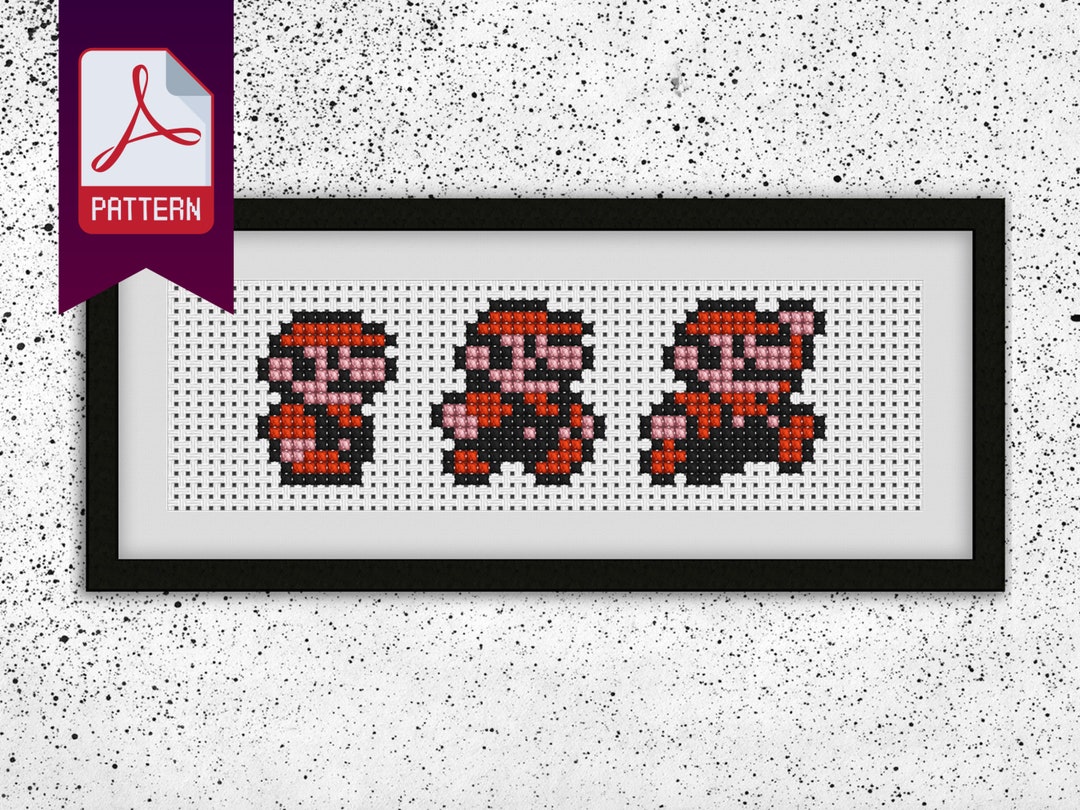18 Small Mario Patterns for Cross Stitch Super Mario Bros. 3 - Etsy