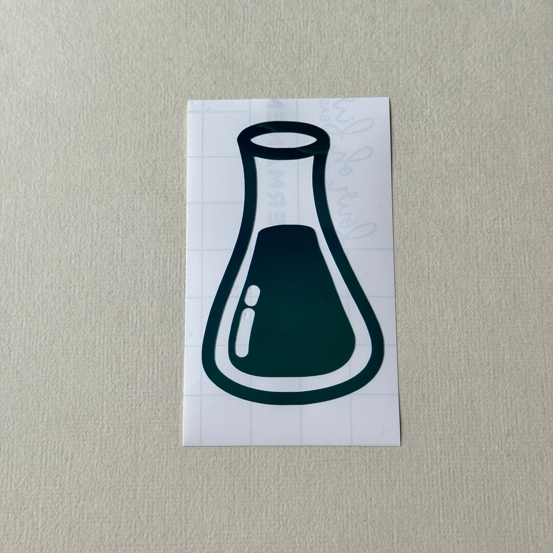 Flask Vinyl Decal - Etsy
