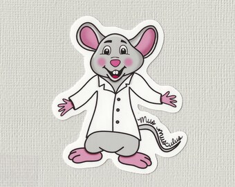 Mouse Model Organism Sticker | Lab Mice Sticker | Mus Musculus ...
