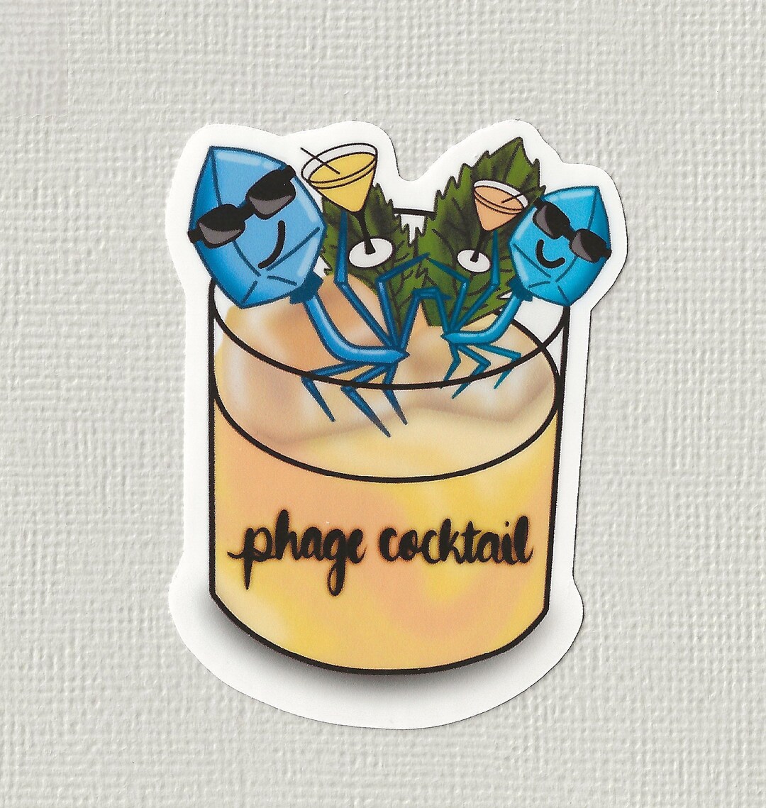 Phage Cocktail Sticker - Etsy
