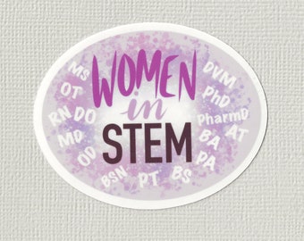 Women in STEM Sticker - Etsy