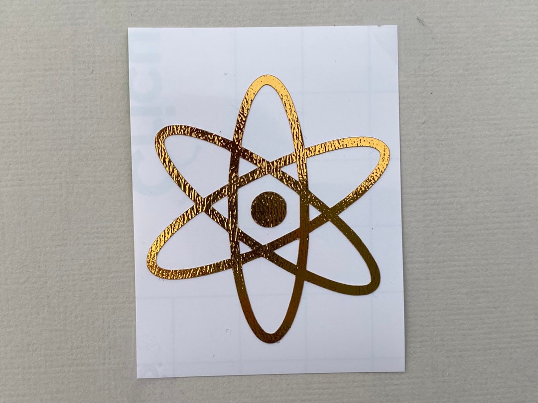 Atom Vinyl Decal - Etsy