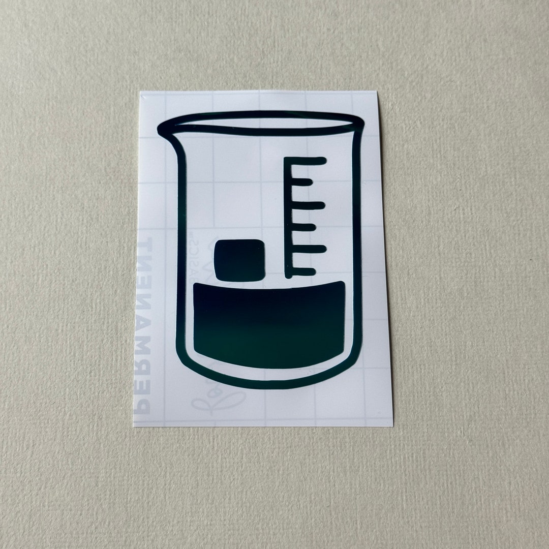 Lab Beaker Vinyl Decal - Etsy