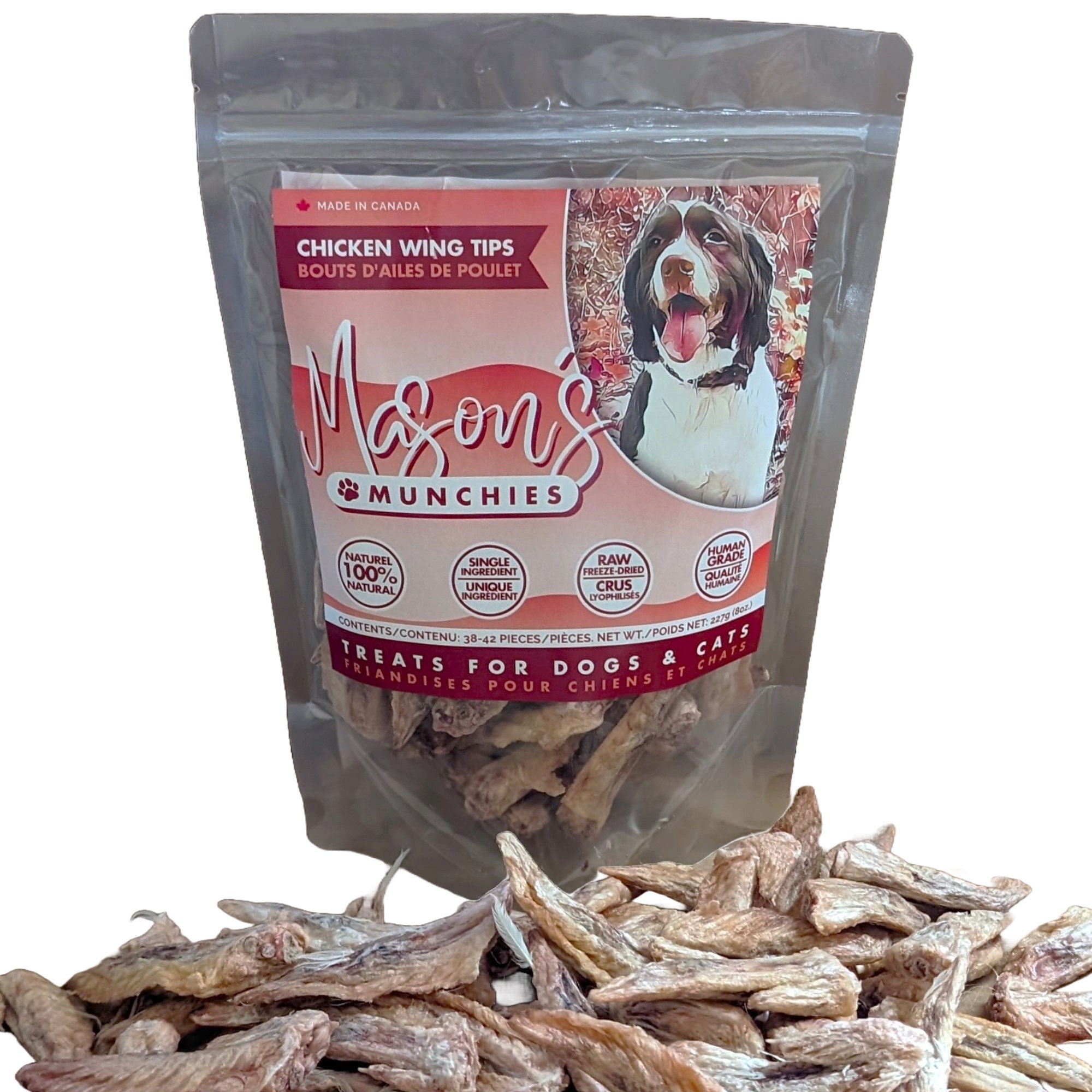 Freeze-dried Chicken Wing Tips Pet Treats Dogs Cats Healthy 1 ...