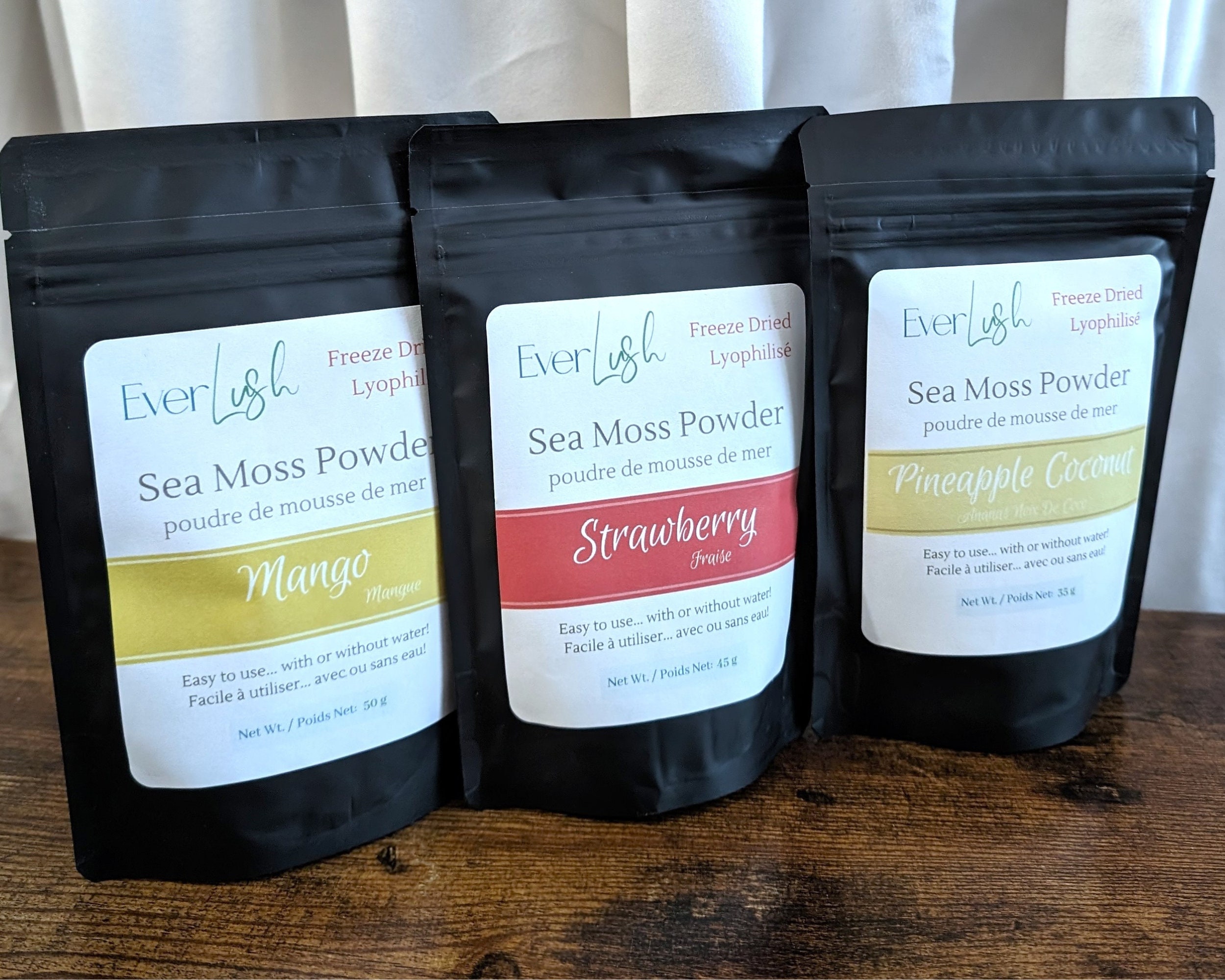 SEA MOSS POWDER Flavoured Real Fruit All Natural Sea Moss Gel - Etsy