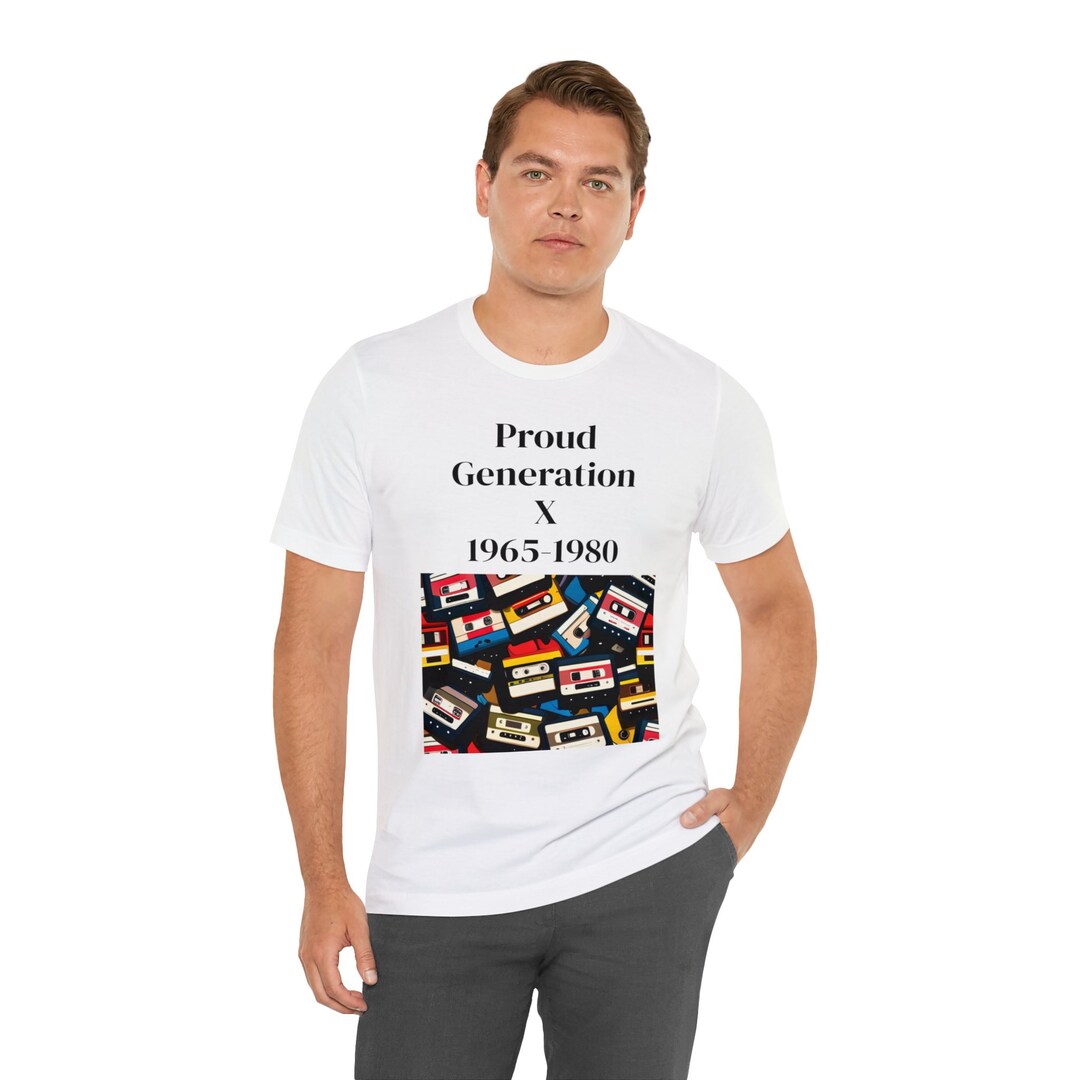 Collectible Generation T-shirts. Generation X 1965-1980 Unisex Jersey ...