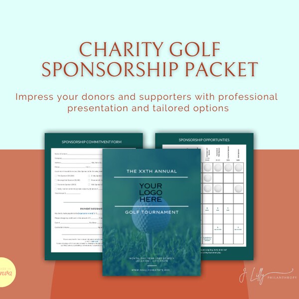 Golf Sponsorship Template - Etsy