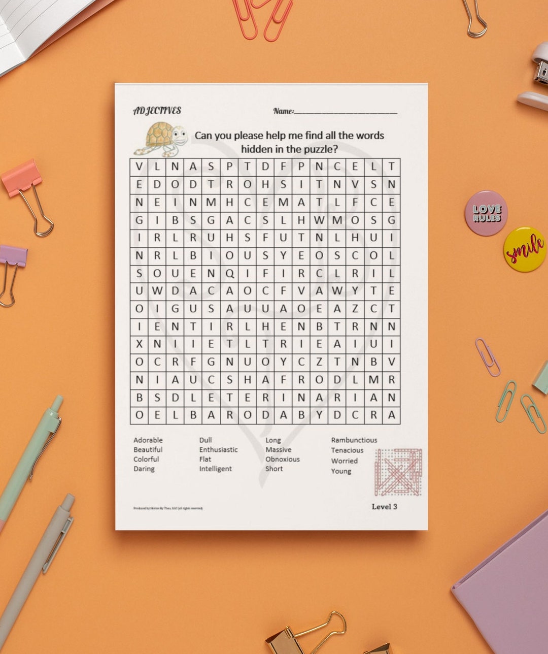 Kids and Family Word Search Junior-high Level - Etsy