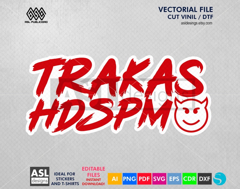Trakas HDSPM SVG Smiley Devil Horn Sticker, Vinil Cut, Dxf, Cameo Cut ...