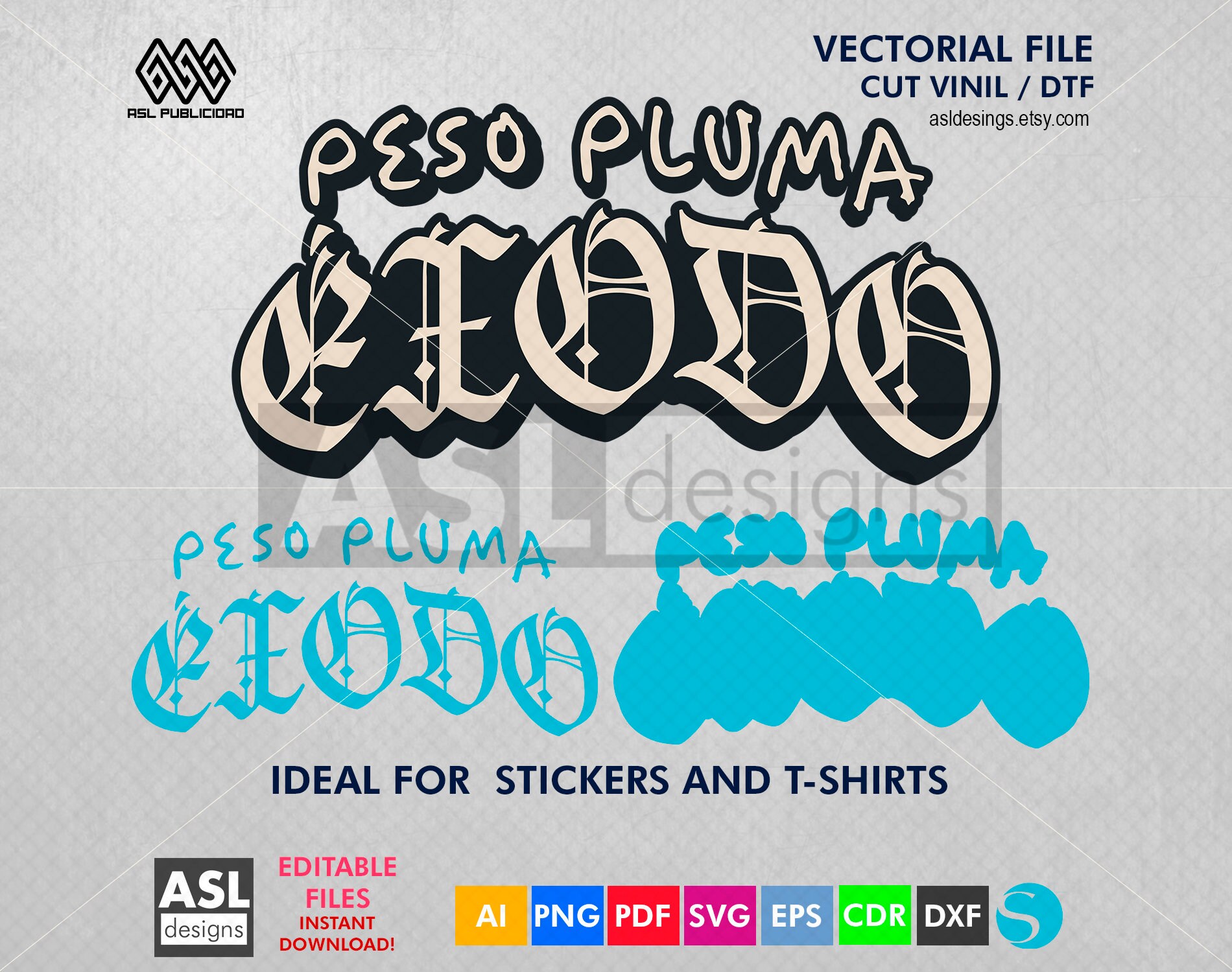 Peso Pluma Éxodo SVG, Pegatina, Corte Vinil, dxf, Corridos Tumbados ...
