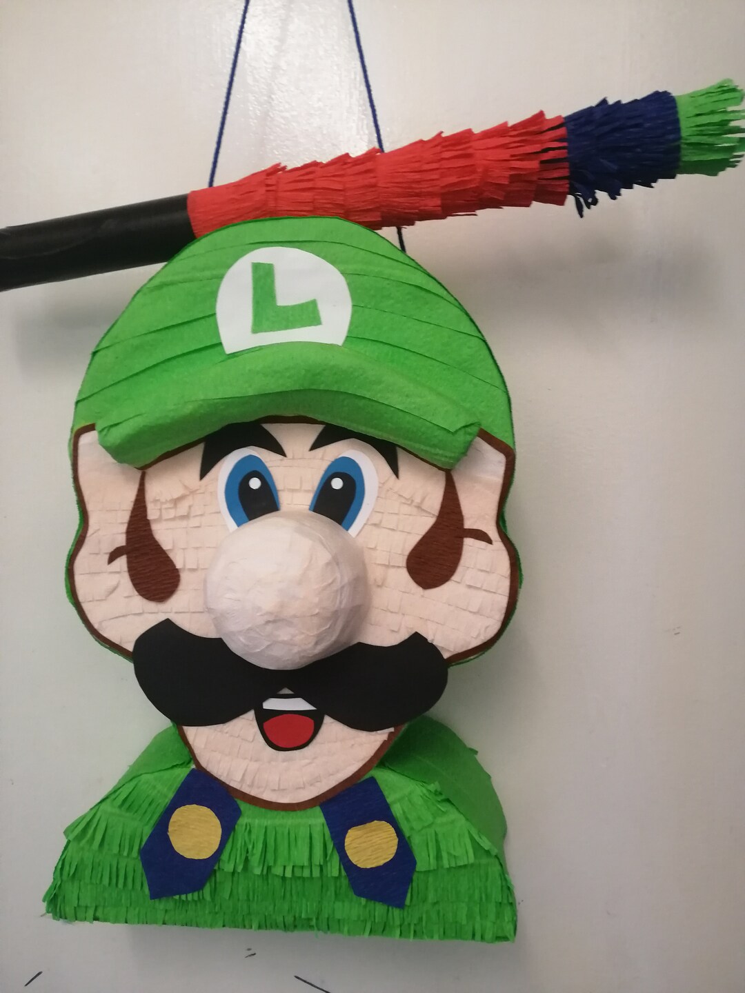 Luigi Pinata Size 40 Cm Tall With Stick Pinata Included. Don't Postage ...