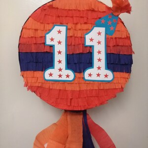Circle 11th Birthday Pinata Size 30cm With Stick Pinata Included.main ...