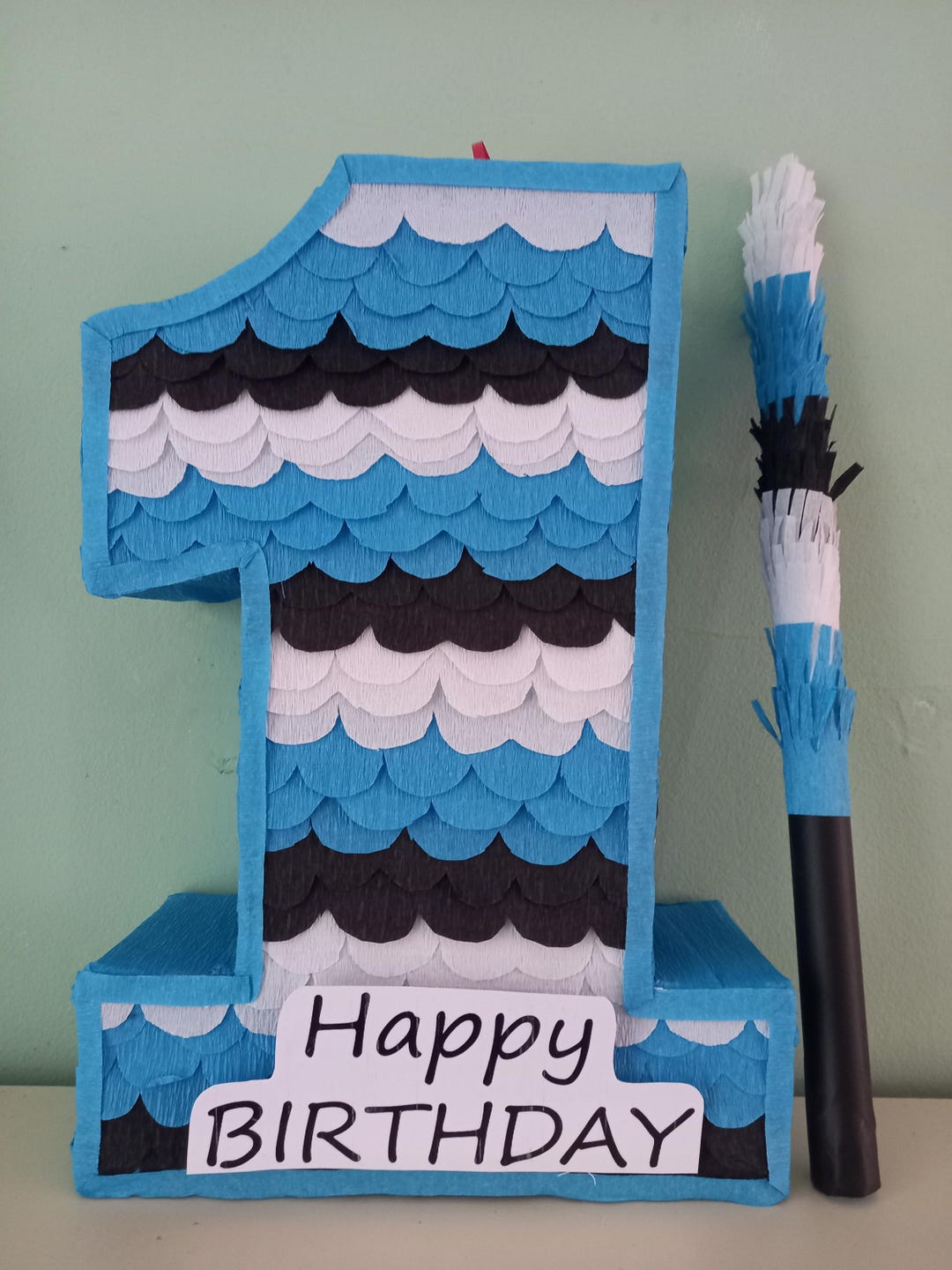 First Birthday Pinata / Number 1 Pinata , Size 40cm With Stick Pinata ...