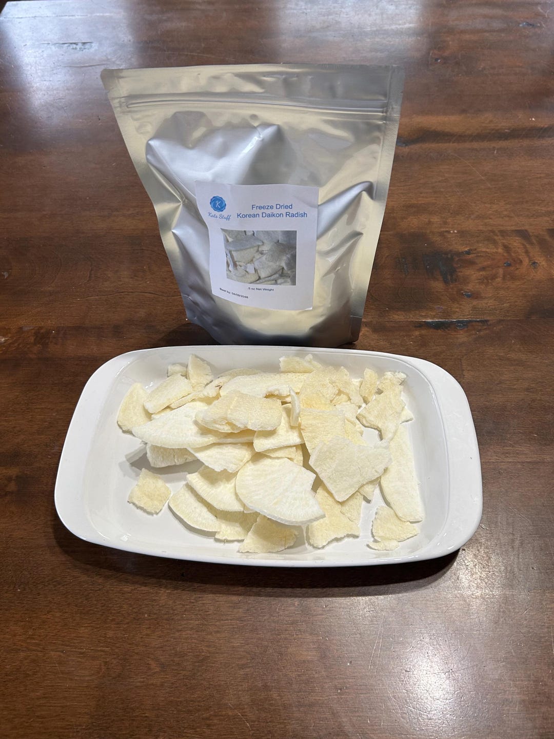 Freeze Dried Korean Daikon Radish .5 Oz - 2 Cups 5 Mil Mylar Bag - Etsy