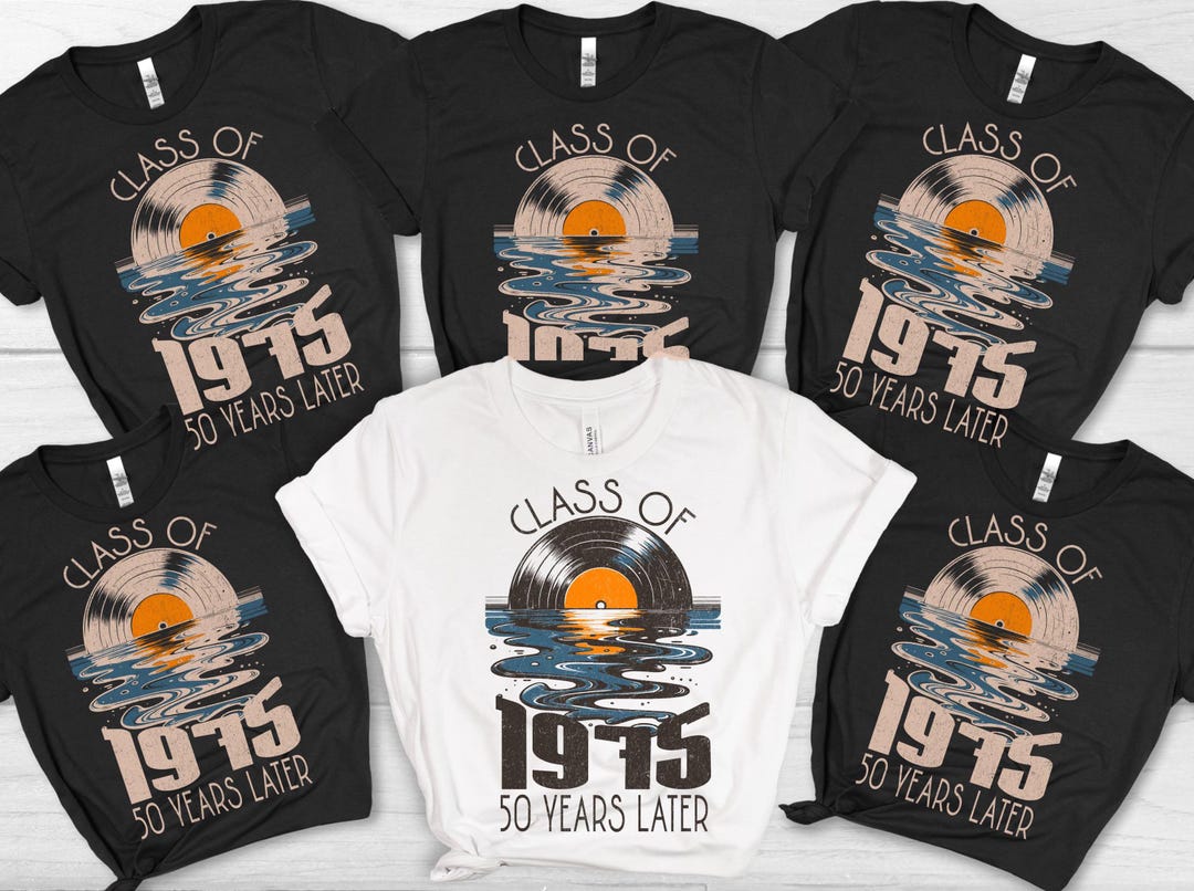 Personalized 50th Class Reunion Shirt Gift, Class of 1975 Group ...