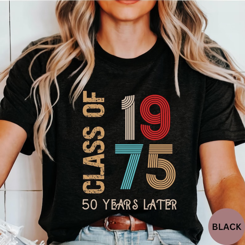 Personalized 50th Class Reunion Shirt Gift, Class of 1975 Group ...