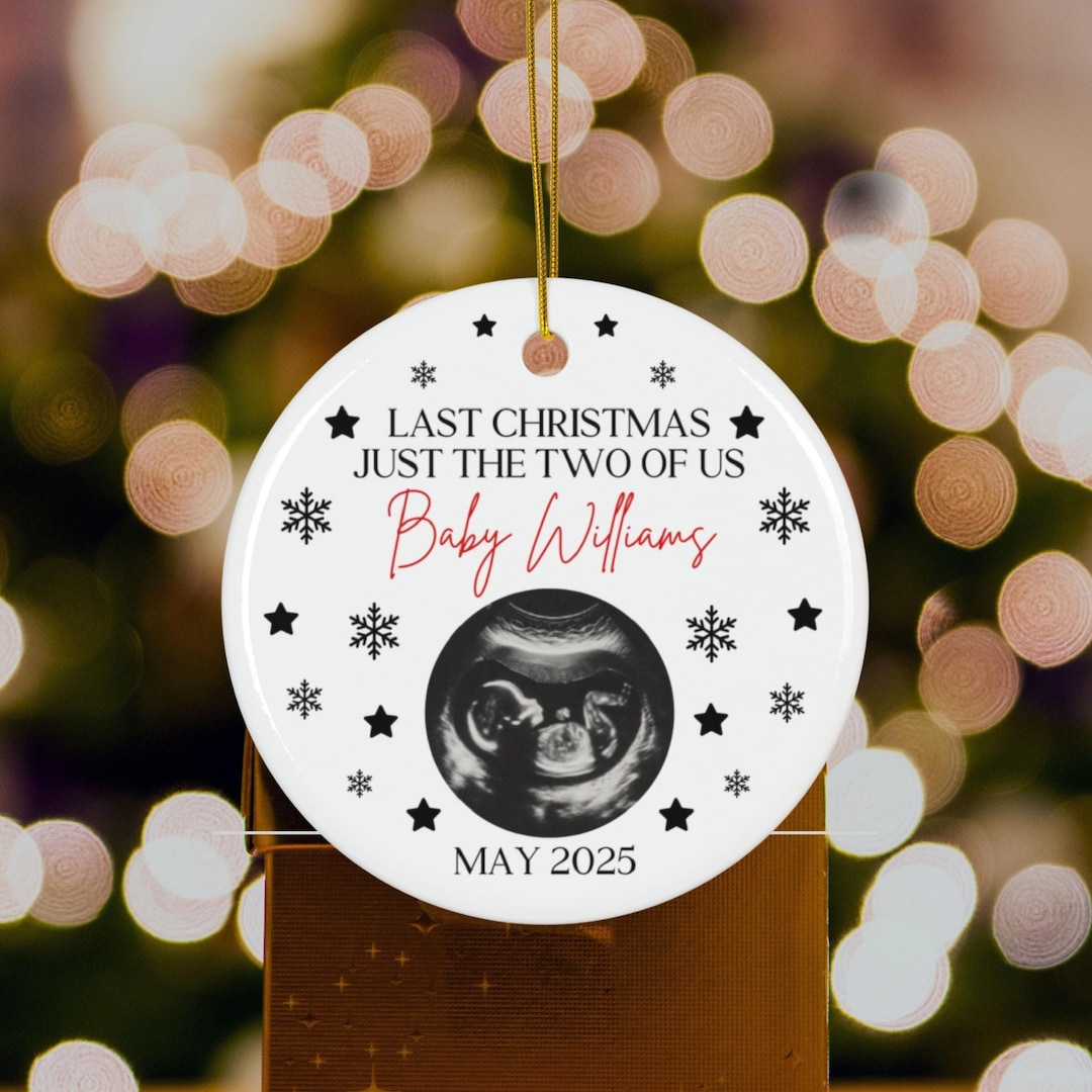 Personalised Bumps First Christmas Ceramic Ornament, Pregnancy ...