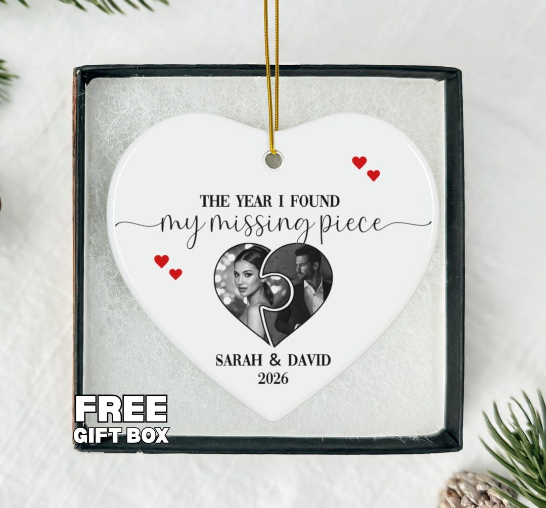 The Year I Found My Missing Piece Photo Ornament, Personalized ...
