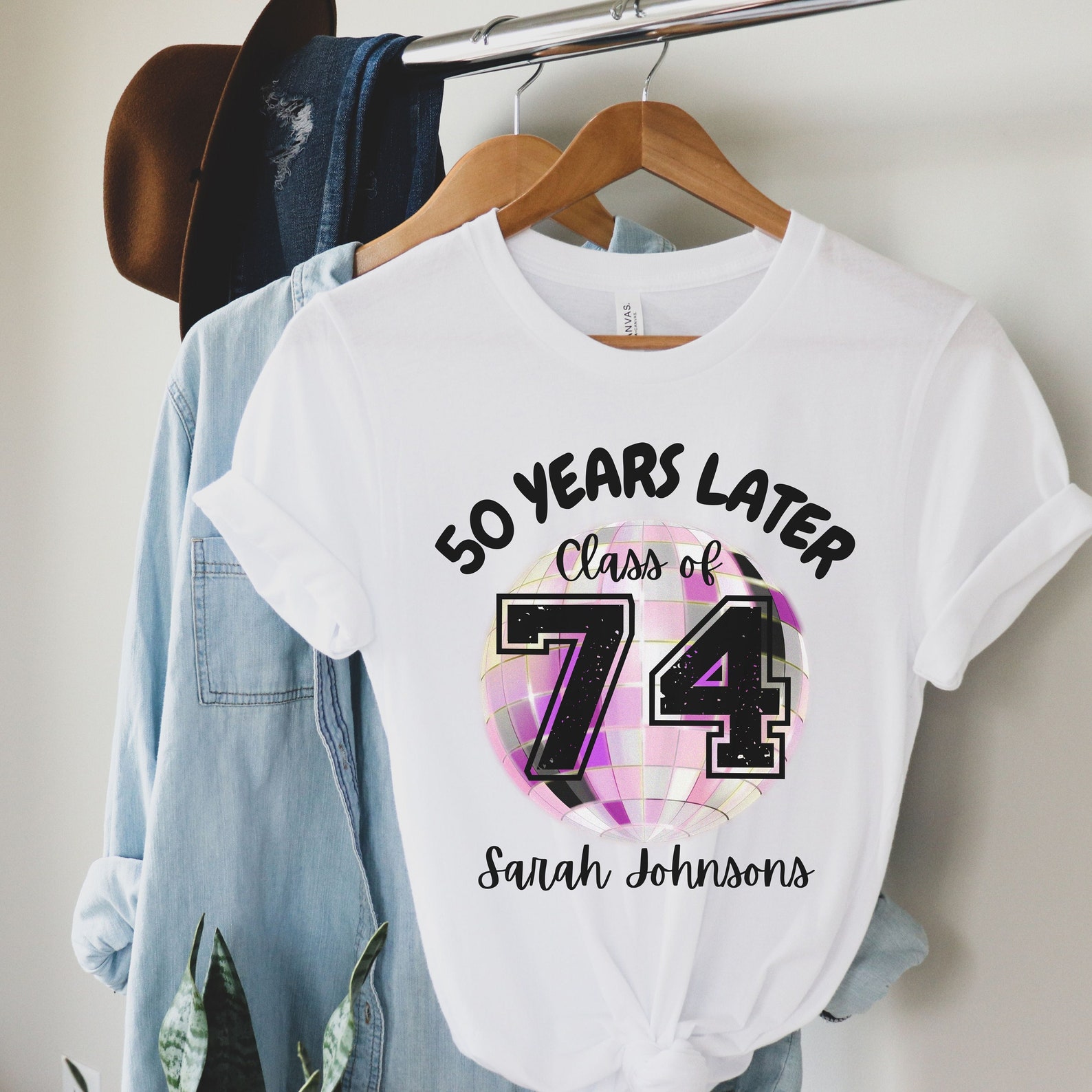 Personalized 50th Class Reunion Shirt Gift, Class of 1974 Group ...