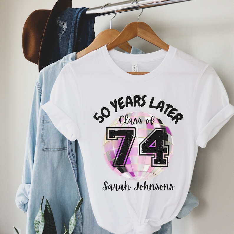 Personalized 50th Class Reunion Shirt Gift, Class of 1974 Group ...