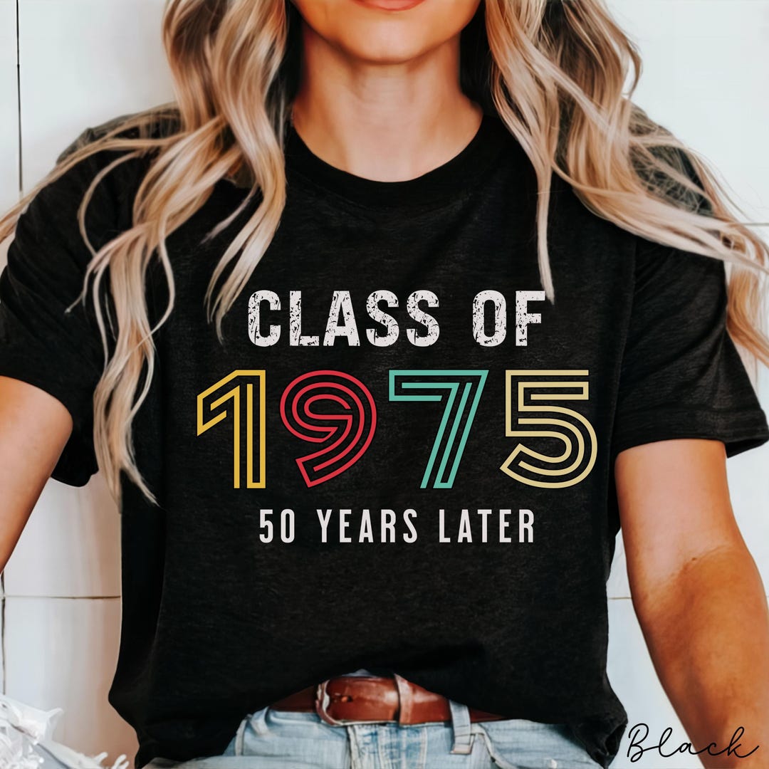 Personalized 50th Class Reunion Shirt, Class of 1975 Group Matching ...