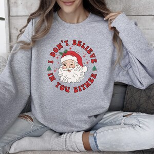 Red Santa Christmas Sweasthirt Plus Size Christmas Sweater Women ...