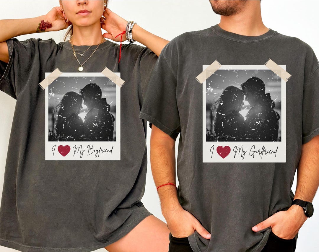 I Love My Boyfriend Girlfriend Matching Couple Shirts, Personalized ...