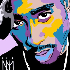 Tupac Print - Etsy