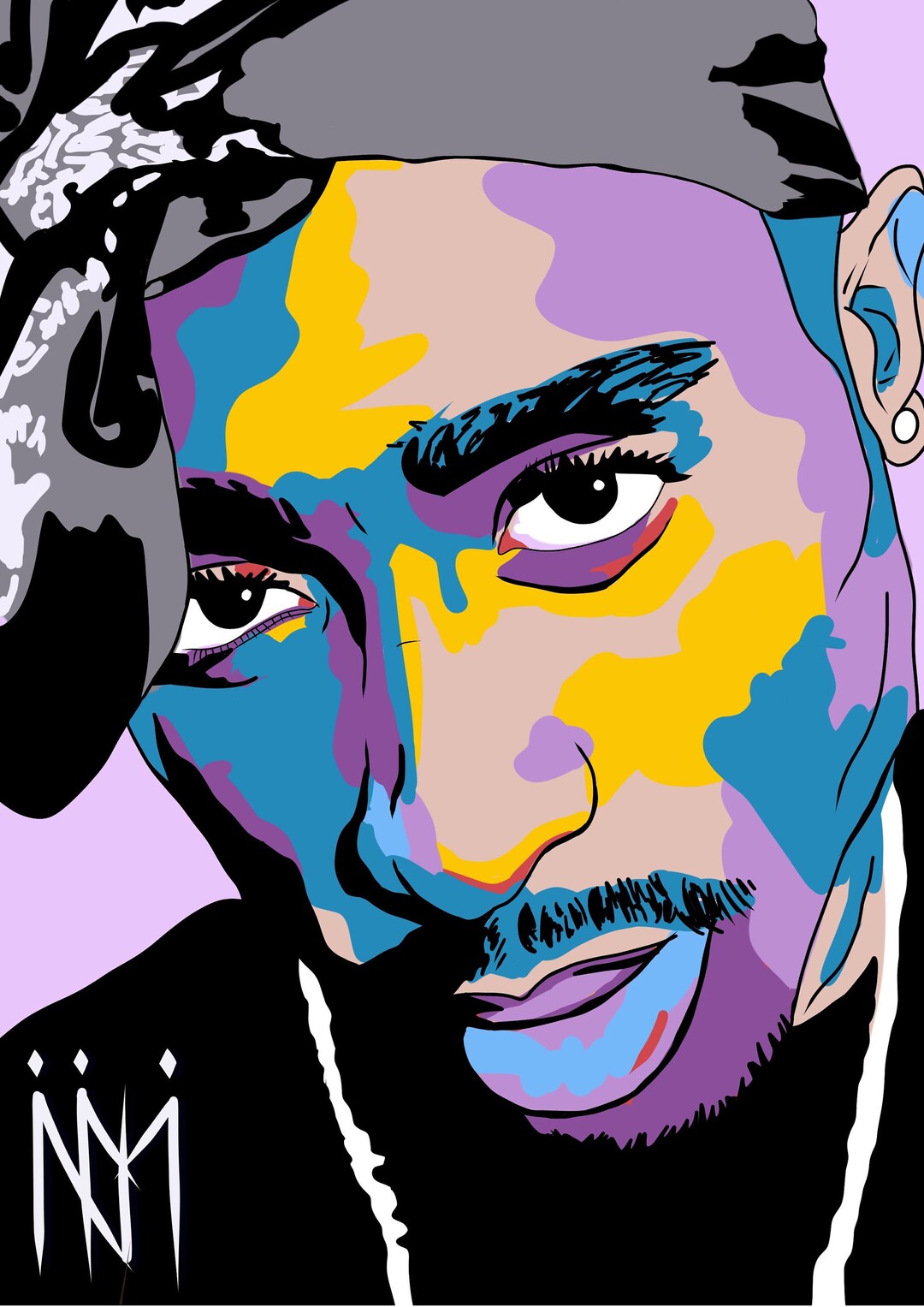 Tupac Print - Etsy