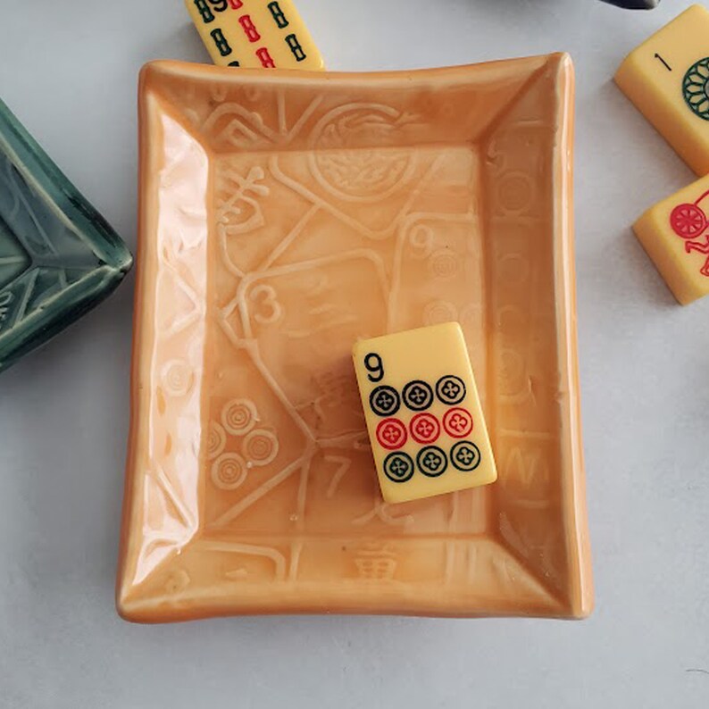 Mahjong Plates Small, Mahjong Gift, Mahjong Hostess Gift - Etsy