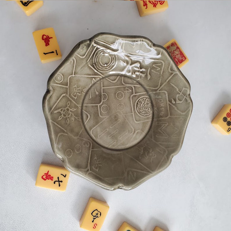 Mahjong Plates, Mahjong Gift, Mahjong Hostess Gift - Etsy