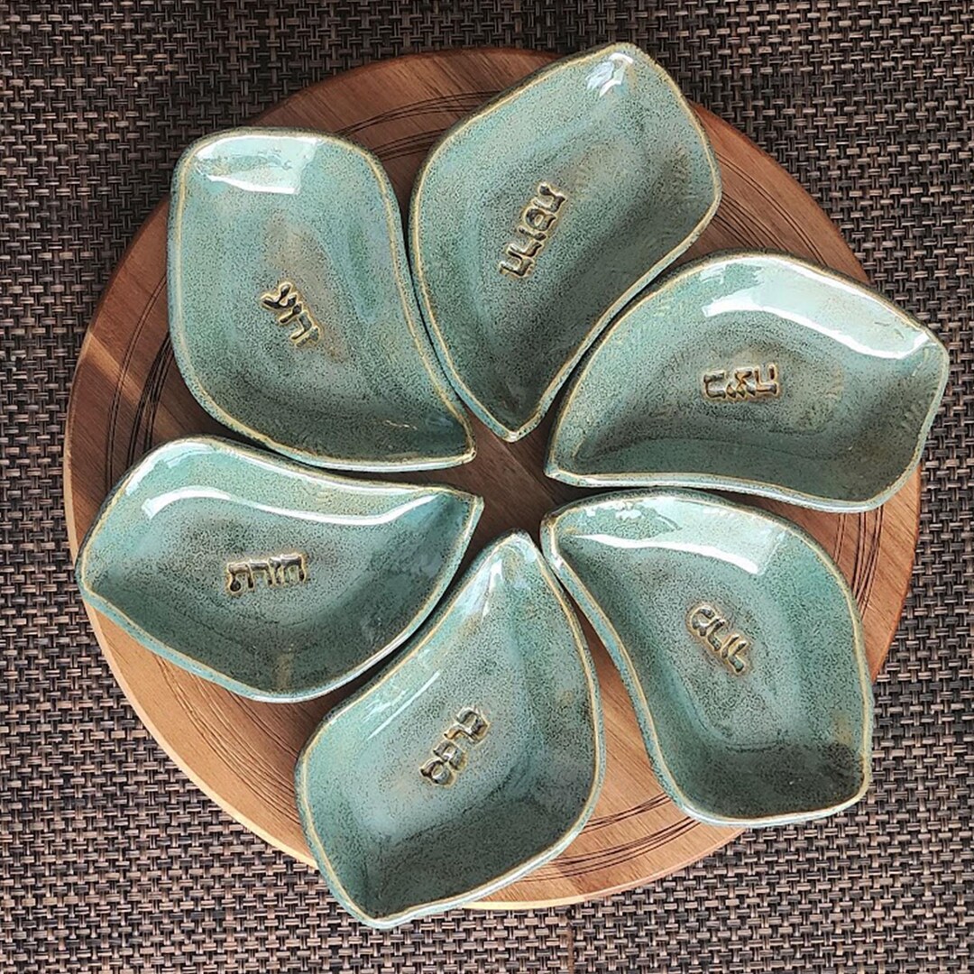 Handmade Ceramic Seder Plate - Jewish Holiday, Passover, Wedding Gift ...