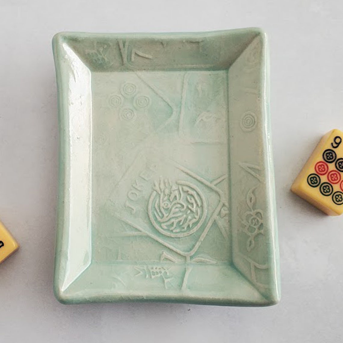 Mahjong Plates Small, Mahjong Gift, Mahjong Hostess Gift - Etsy