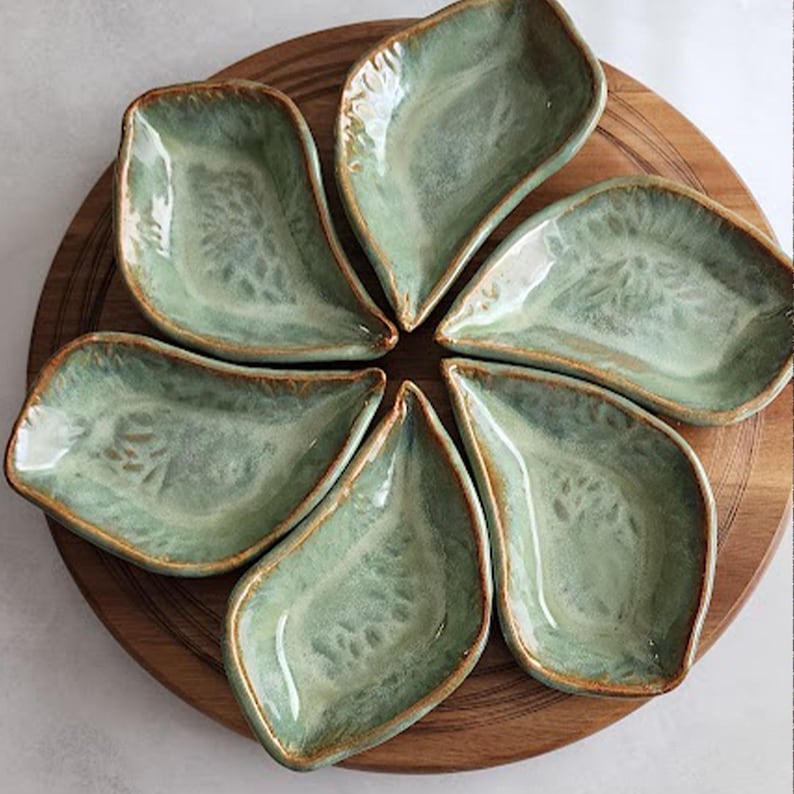 Handmade Ceramic Rotating Appetizer Board - Gift, Holiday, Wedding Gift ...