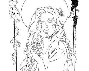 Persephone Art Print - Etsy